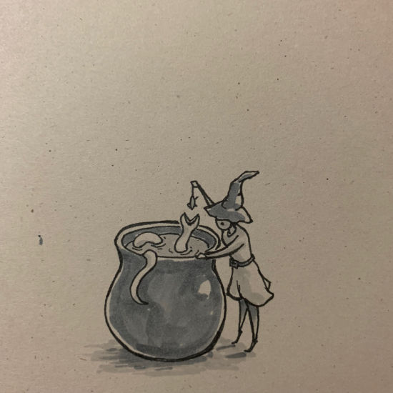 Inktober 2018 Selections | Albino Kraken